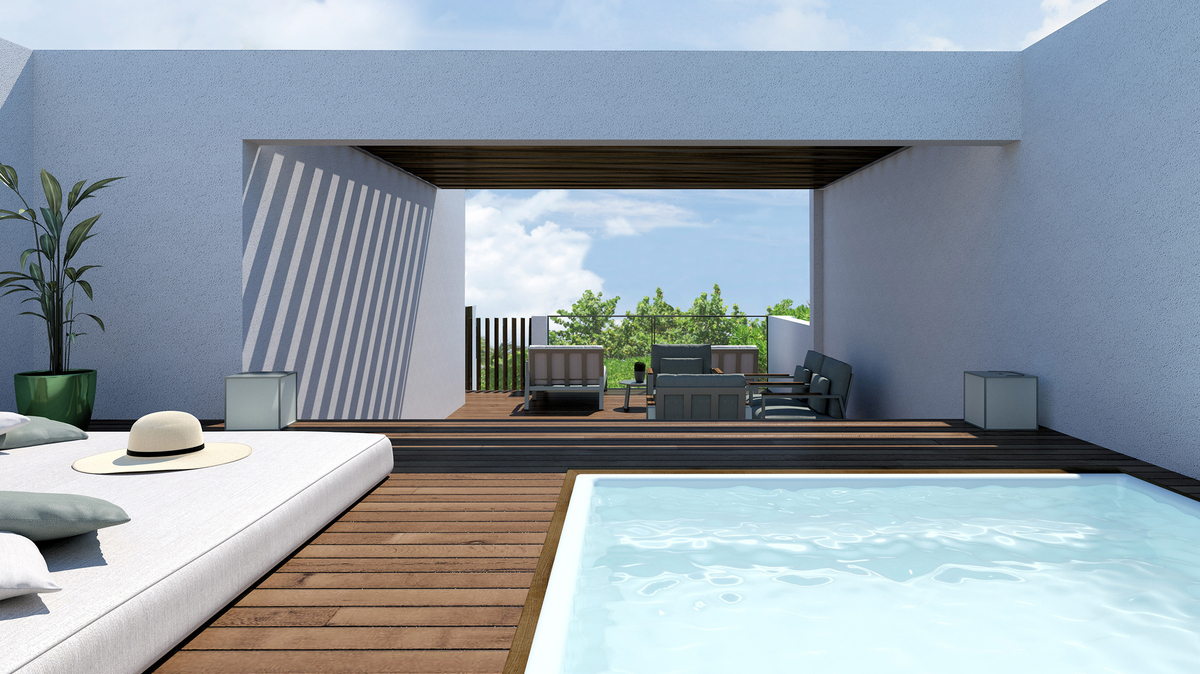 Two-Story Rooftop Terrace Suite with Plunge Pool | Excellence Club ...